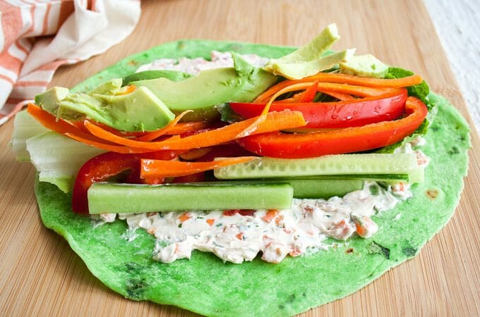 Vegan Veggie Wrap - Create Mindfully