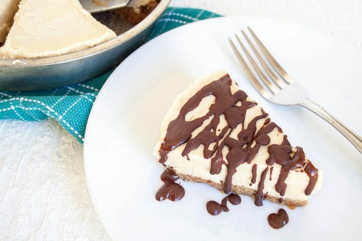 Creamy No-Bake Vegan Cheesecake - Create Mindfully