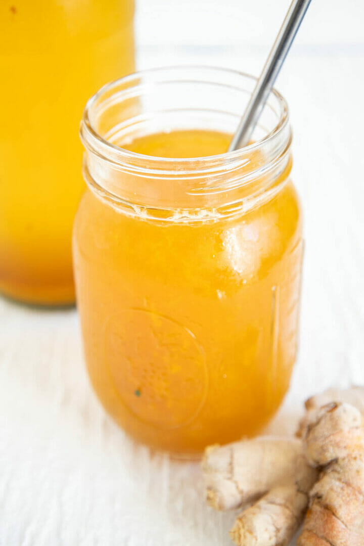 Ginger Turmeric Kombucha - Create Mindfully