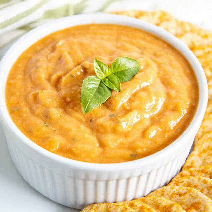 Roasted Tomato Basil Dip - Create Mindfully