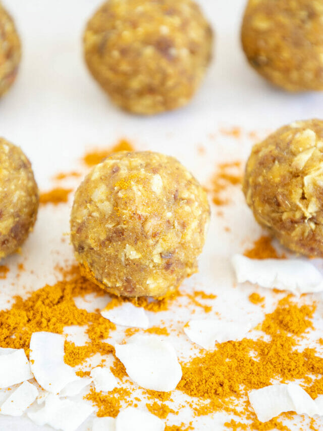 Easy No-Bake Turmeric Energy Balls - Create Mindfully