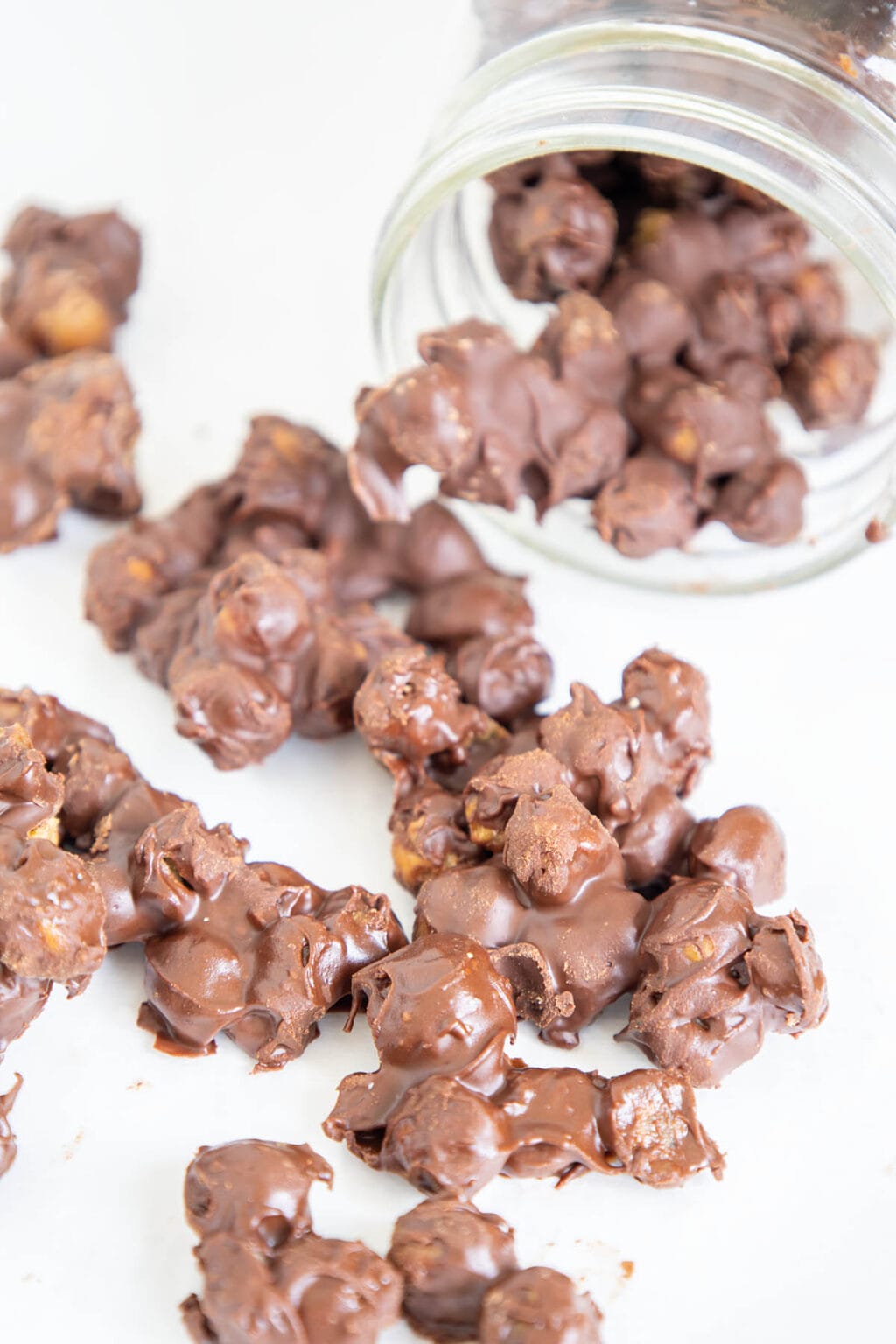Mexican Chocolate Covered Chickpeas - Create Mindfully