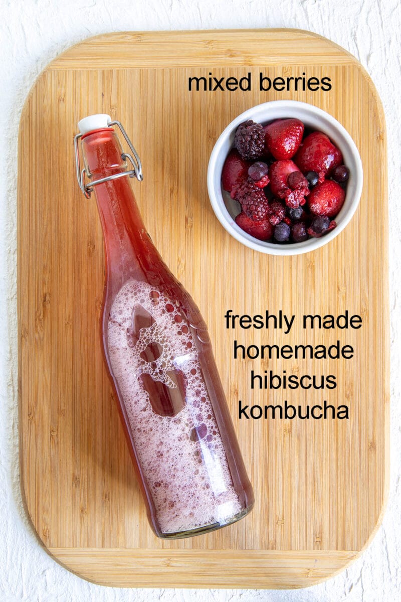 Mixed Berry Hibiscus Kombucha - Create Mindfully