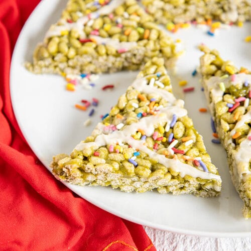 Christmas Tree Rice Crispy Treats - Create Mindfully