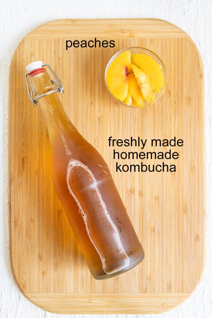 Peach Kombucha - Create Mindfully